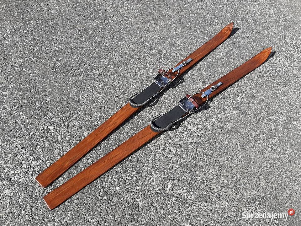 Stare drewniane narty Stratos Szklarska Poręba - Sprzedajemy.pl