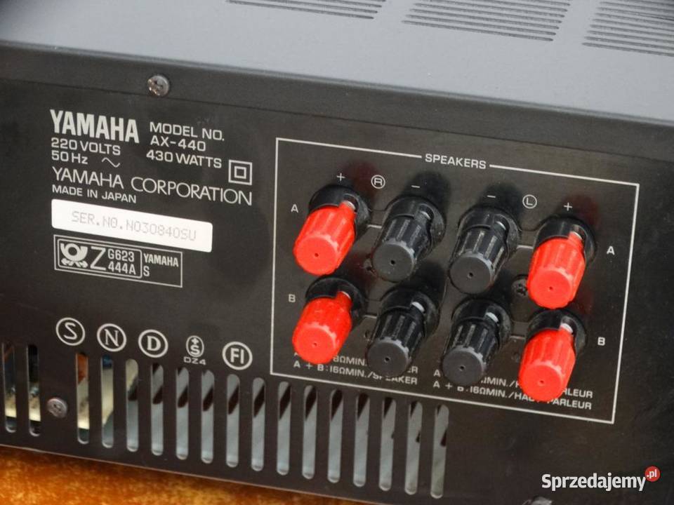 Wzmacniacz Yamaha AX-440 mocny , 430 wat. WYSYŁKA Jasło - Sprzedajemy.pl