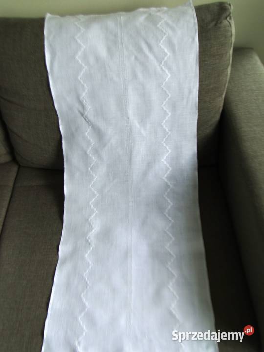 NOWY niemiecki zestaw sztućców do ryb 14 cz. + bieżnik lniany Warszawa ...