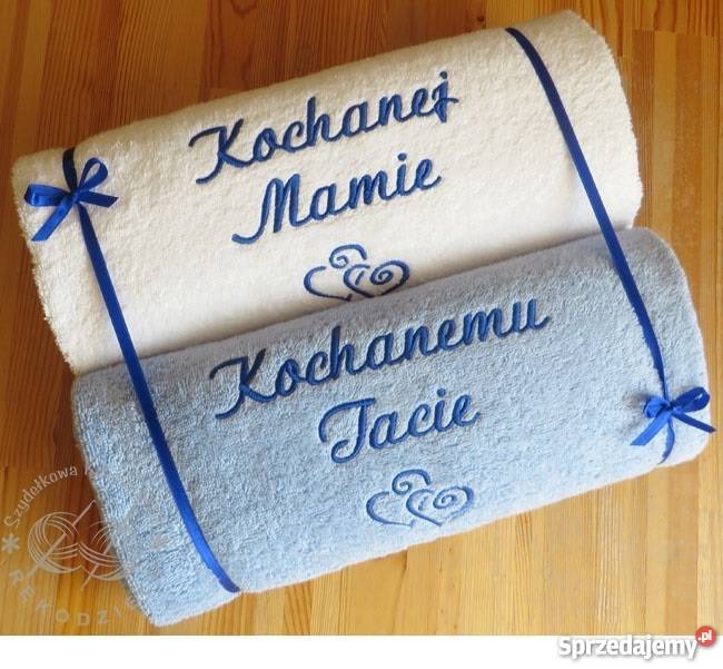 Ręcznik z haftem PREZENT dzień MATKI OJCA dla MAMY TATY Toruń ... Ręcznik z haftem PREZENT dzień MATKI OJCA dla MAMY TATY Toruń ...
