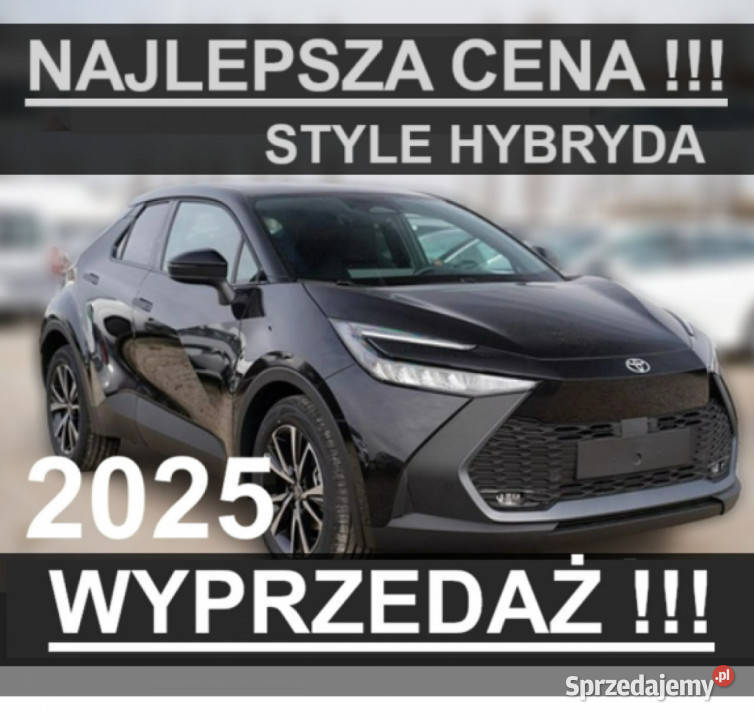 Toyota C-HR Nowa 140KM Hybryda Dostępna od ręki ! Wersja Style Niska ...