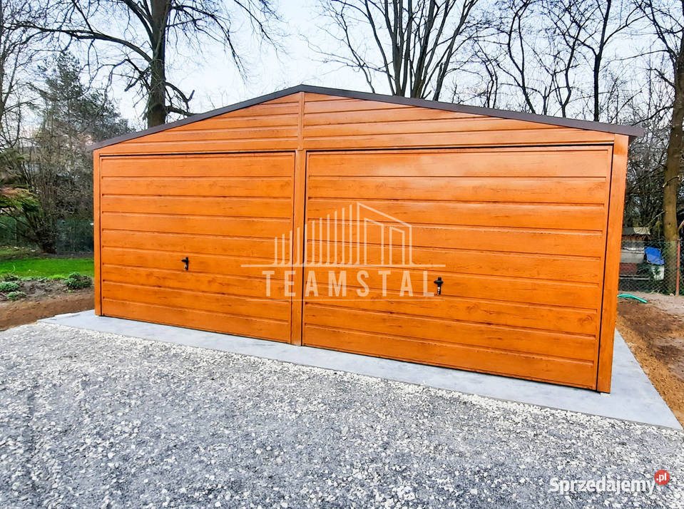 GARAŻ BLASZANY 6m x 5,5m poziom dwuspad 2x Brama okno TS238 Września ... GARAŻ BLASZANY 6m x 5,5m poziom dwuspad 2x Brama okno TS238 Września ...