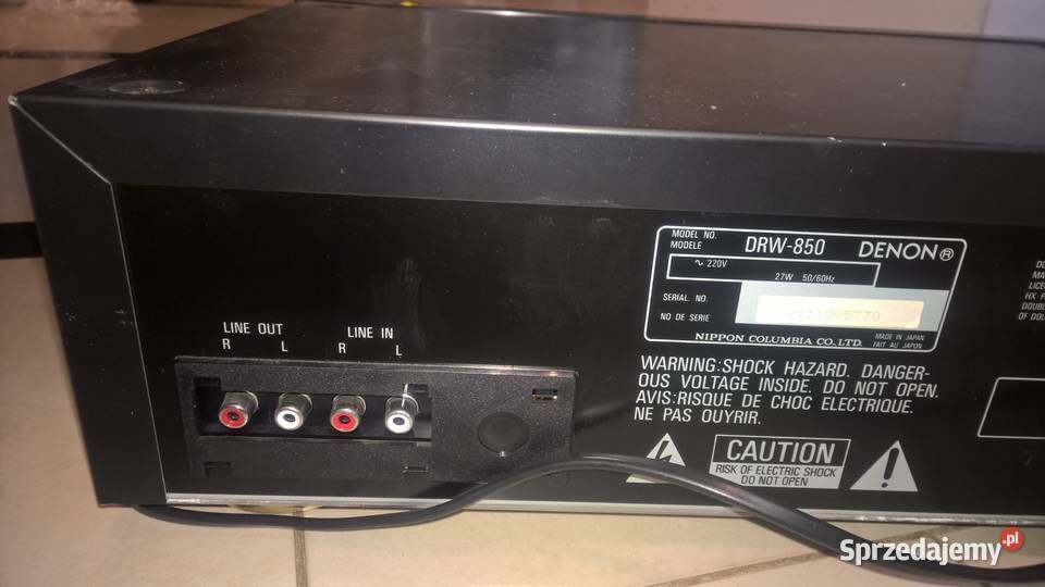 DENON DRW 850 Casette deck Sędziszów - Sprzedajemy.pl