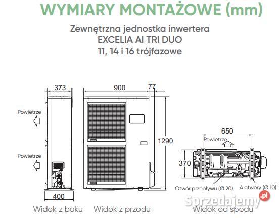 Pompa ciepła ATLANTIC EXCELIA AI Tri DUO 11kW 190L Poznań - Sprzedajemy.pl