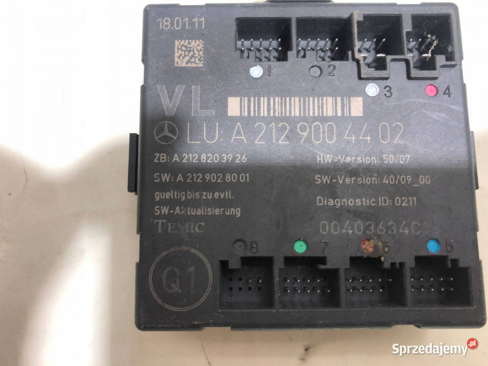 2129004402 MERCEDES E KLASA MODUŁ DRZWI LEWY PRZÓD Murzynowo ...