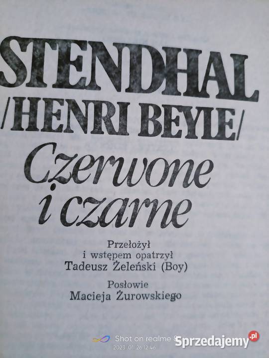 Czerwone i czarne Stendhal książki antykwariat internetowy Warszawa ... Czerwone i czarne Stendhal książki antykwariat internetowy Warszawa ...