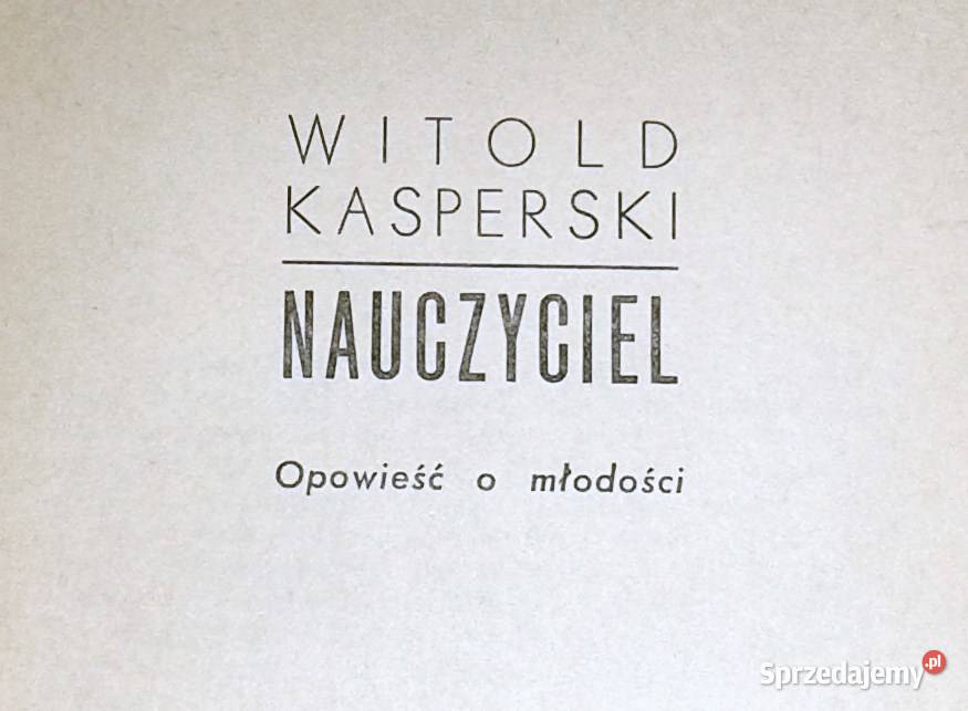 Nauczyciel - Witold Kasperski Chełm - Sprzedajemy.pl