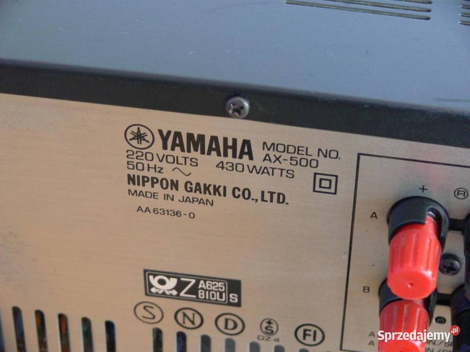 Japoński wzmacniacz Yamaha AX-500 mocny 430 wat. Jasło - Sprzedajemy.pl