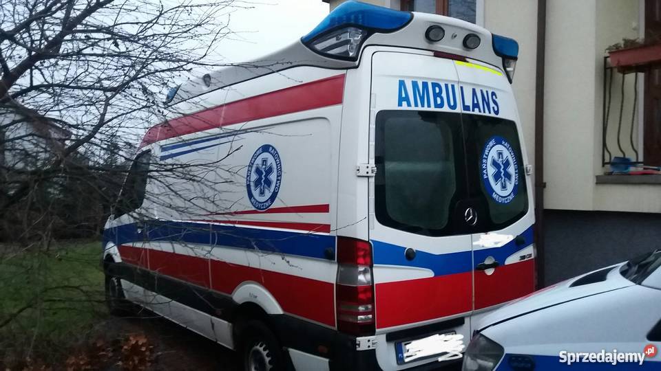 Ambulans karetka Mercedes Sprinter 318 v6 180km Biskupiec-Kolonia Druga ...