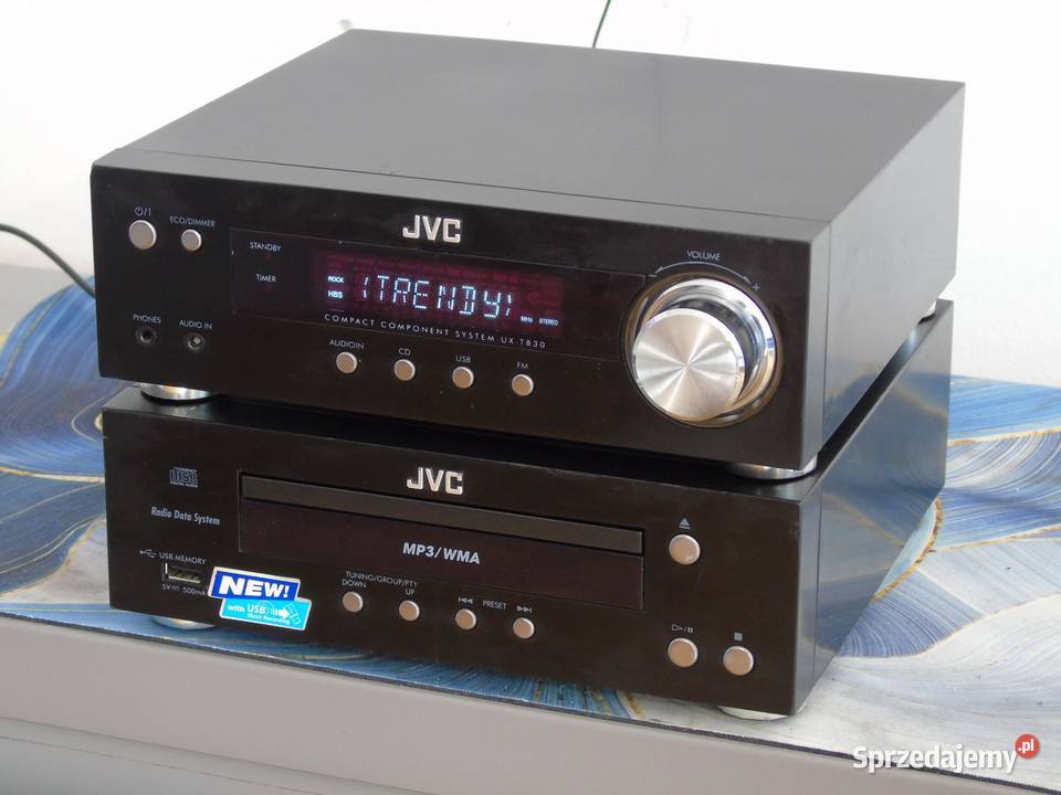 Zestaw audio z radiem CD USB mp3 JVC UX-TB30 sprawny. WYSYŁKA. Jasło - Sprzedajemy.pl