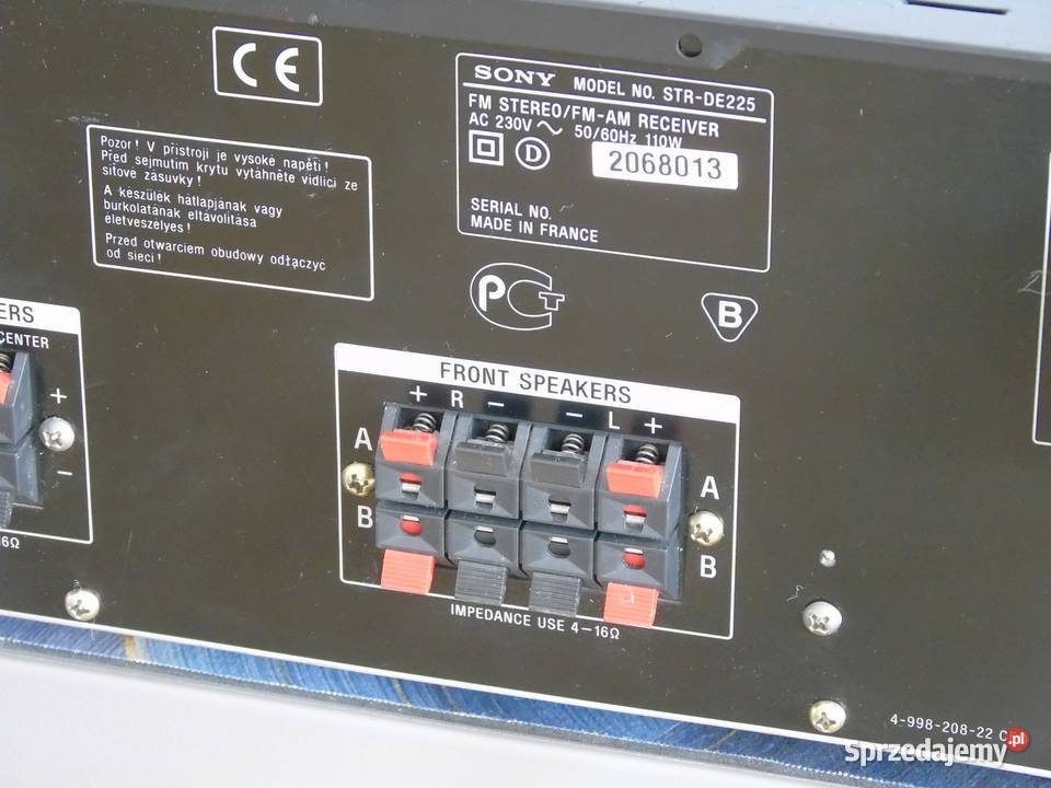 Amplituner Sony STR-DE225 sprawny. WYSYŁKA. Jasło - Sprzedajemy.pl
