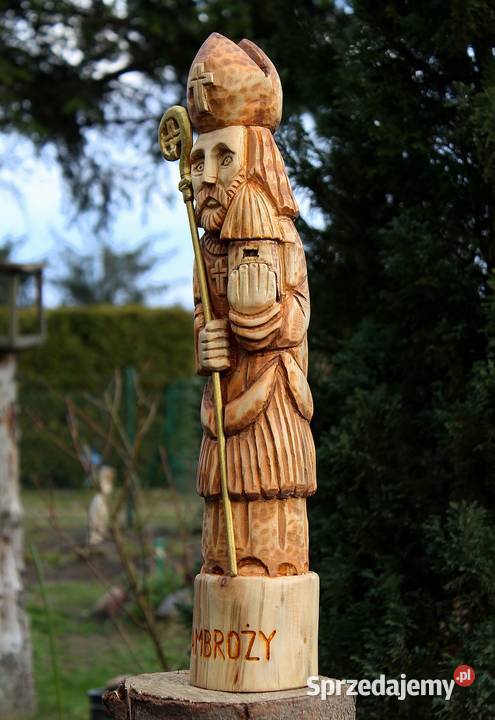 Św. Ambroży rzeźba Ludowa Gniezno - Sprzedajemy.pl