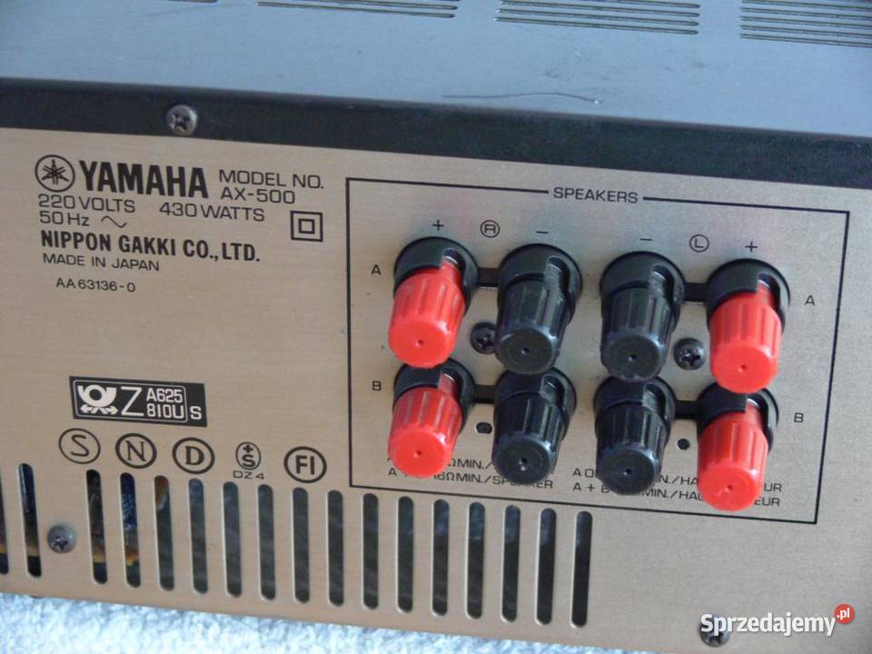 Japoński wzmacniacz Yamaha AX-500 mocny 430 wat. Jasło - Sprzedajemy.pl