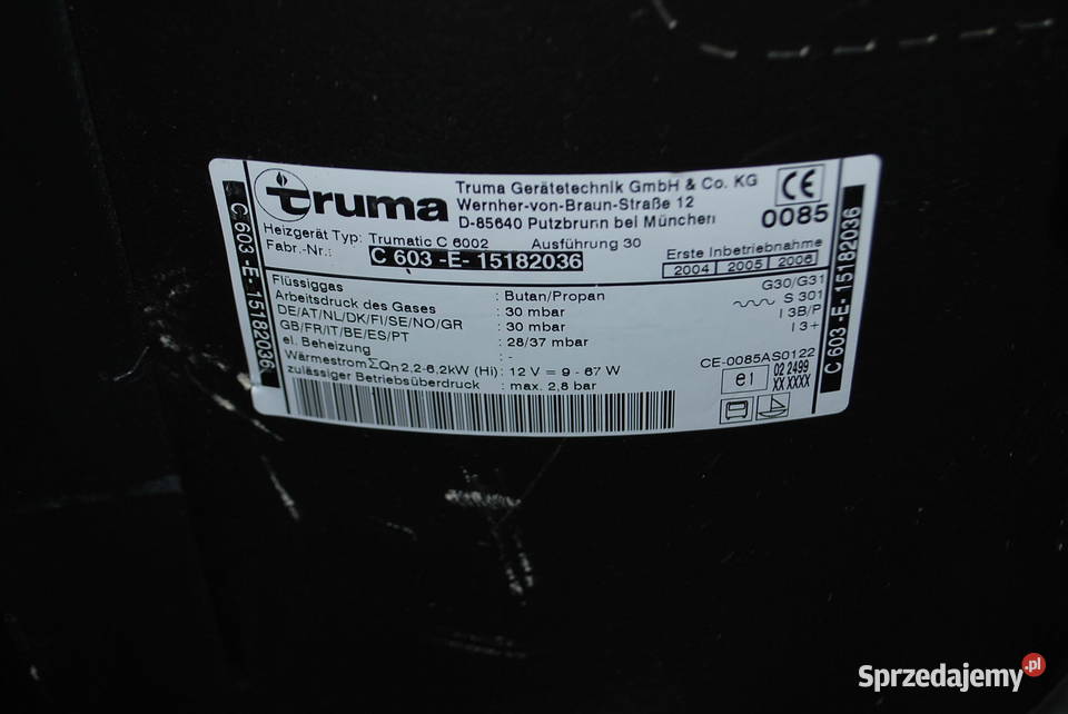PIEC TRUMA COMBI TRUMATIC C6002!!! Grzebowilk - Sprzedajemy.pl