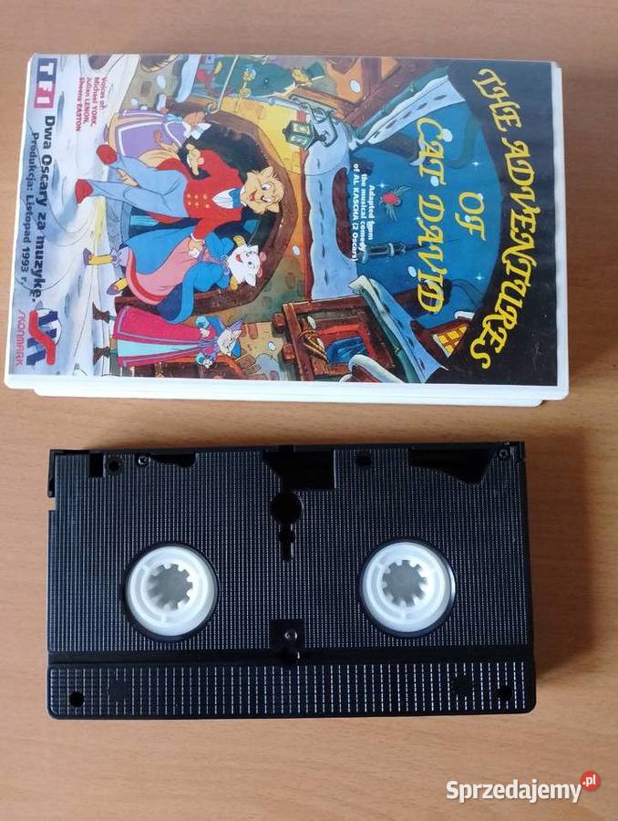BAJKA dla dzieci Przygody kota Dawida, kaseta VHS z filmem Złotniki ...