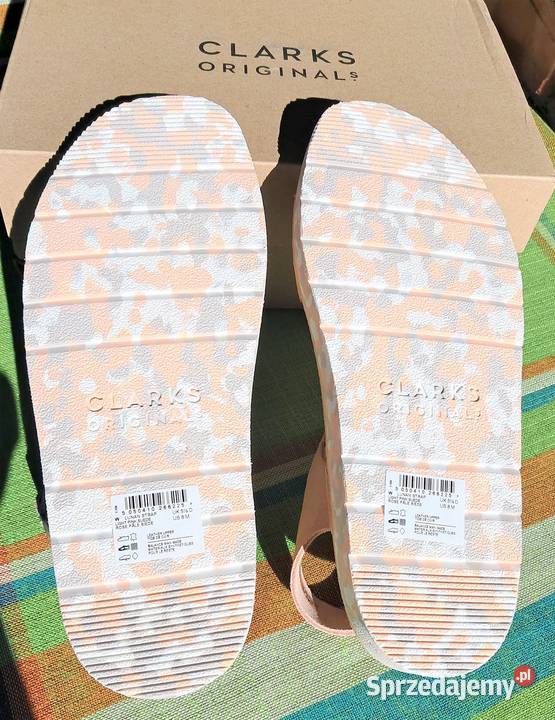 Cudne nowe skórzane sandały Clarks r. 39 różowe Kraków - Sprzedajemy.pl