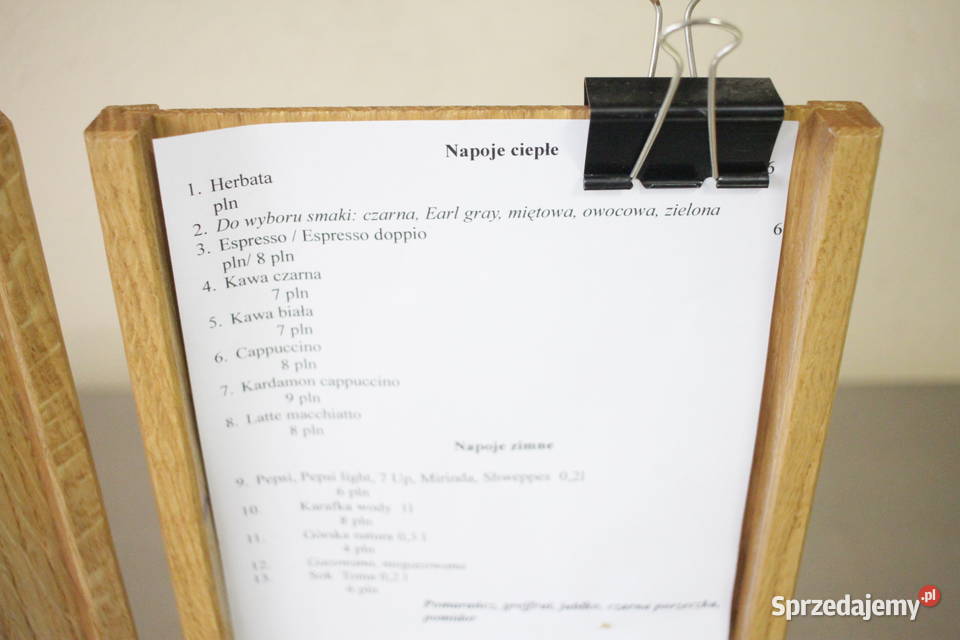 Okładka, karta menu drewniana, A4 DĘBOWA Pszczyna - Sprzedajemy.pl Okładka, karta menu drewniana, A4 DĘBOWA Pszczyna - Sprzedajemy.pl