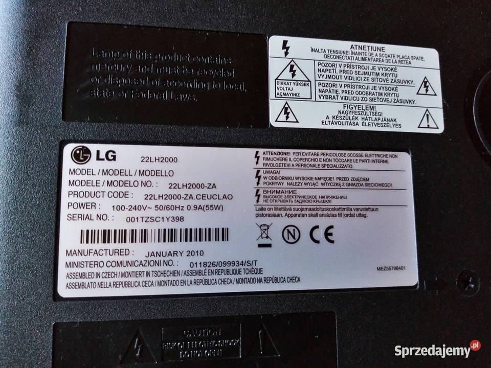 Telewizor LG 22LH2000-ZA 22'' - DOBRY stan! Sosnowiec - Sprzedajemy.pl