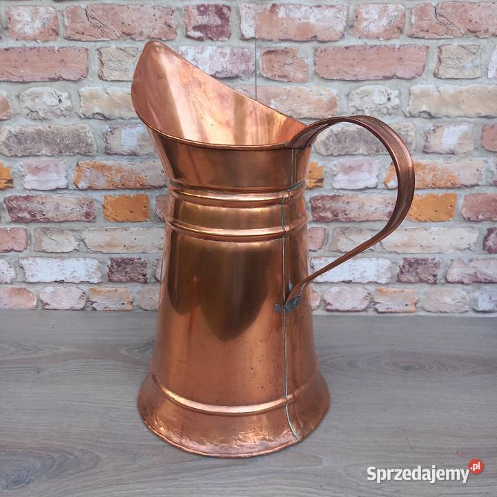 Duży miedziany dzban dzbanek miedziana kanka Warszawa - Sprzedajemy.pl