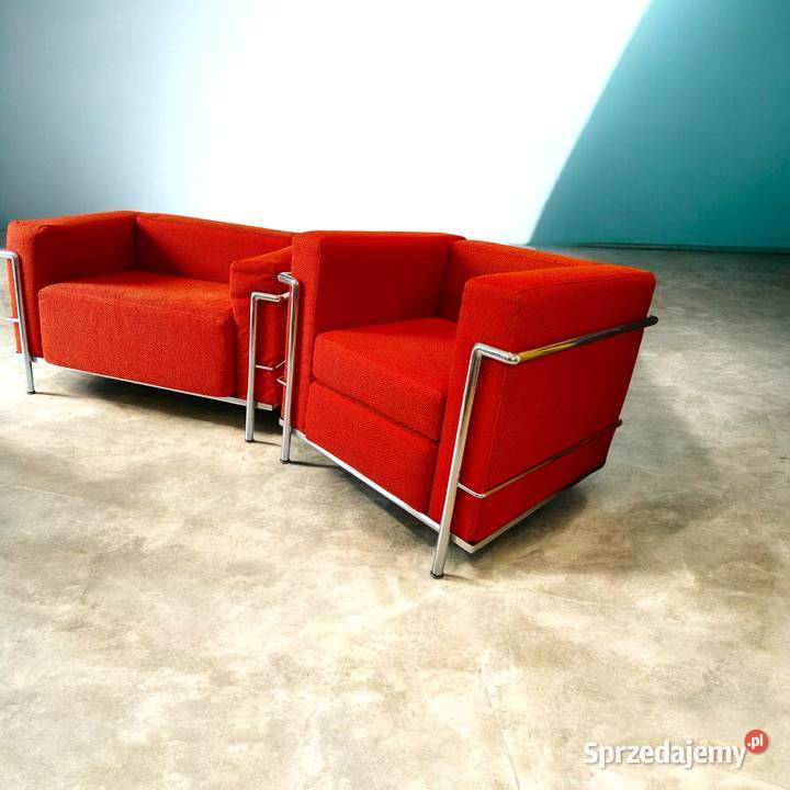 Fotel Le Corbusier LC3, LC2, Cassina, vintage, klasyk Kalisz ...