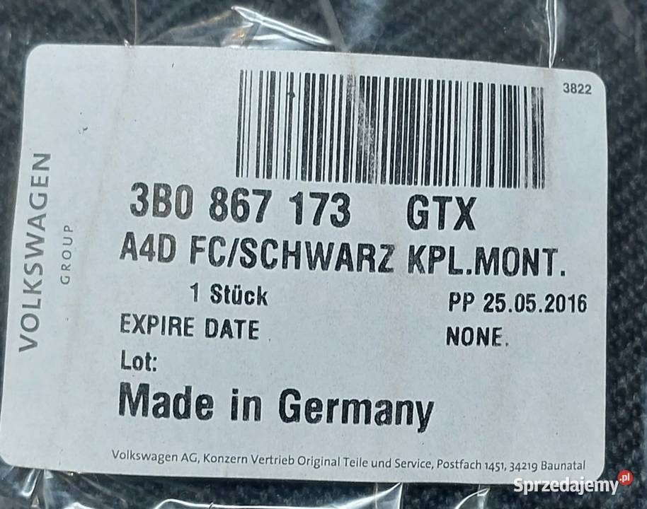 DEKIELEK PODŁOKIETNIKA VW GOLF IV 1997-2003 3B0867173 Mielęcin ...