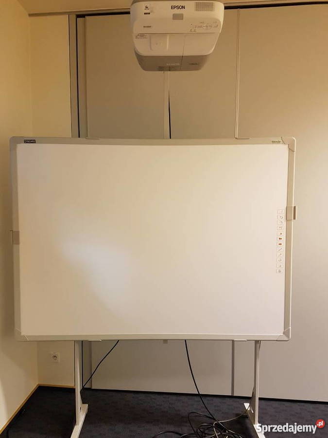 Tablica interaktywna IPBoard 85"+rzutnik Epson EB440W+statyw Katowice ...