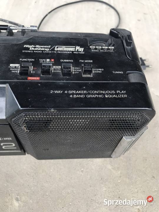 Radiomagnetofon Sharp WQ-T282 z podwojna kieszenia na 2 tasm Lublin ...