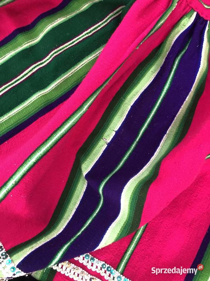 Zabytkowy różowy - Stroj Łowicki Fartuch Łowicz - Sprzedajemy.pl