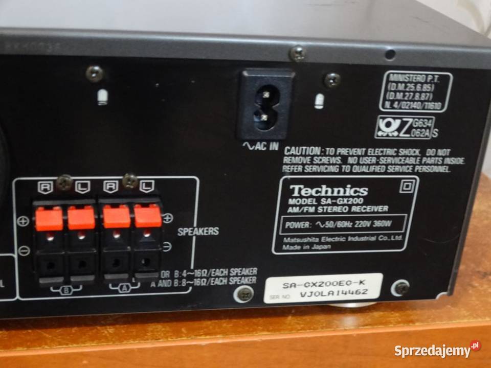 Amplituner Technics SA-GX 200 sprawny, 360 wat. WYSYŁKA. Jasło - Sprzedajemy.pl