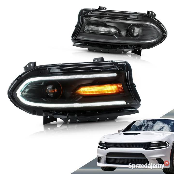 Lampy Przednie Prawa i Lewa VLAND LED - DODGE CHARGER 2015-2023 ...