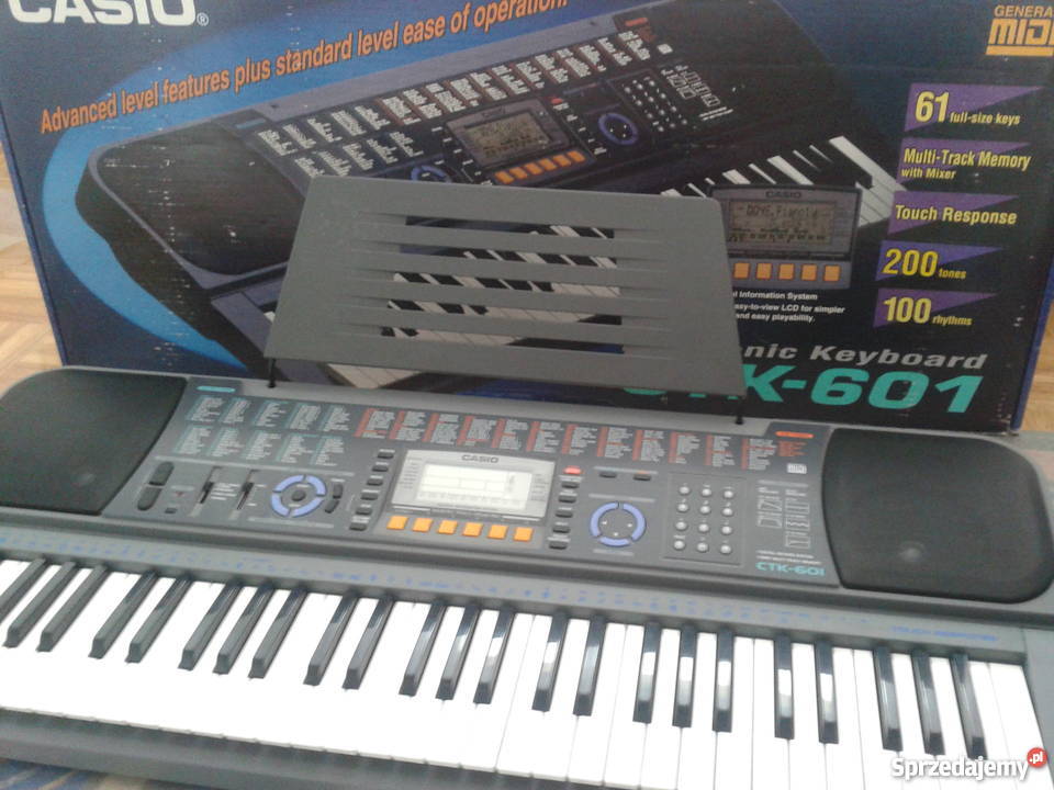 Keyboard klawisze Casio CTK-601 + stojak + torba Piotrków Trybunalski ...