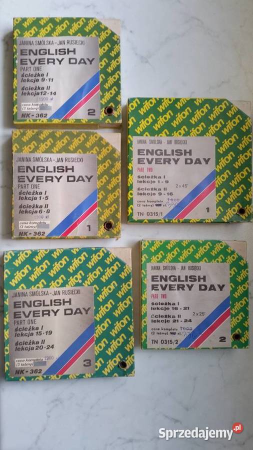 Taśmy ENGLISH EVERY DAY Janina Smólska-Jan Rusiecki Puławy - Sprzedajemy.pl