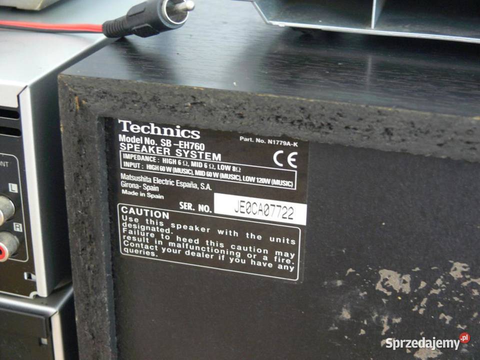 Wieża Technics SA-EH760 pilot kolumny. DOSTAWA. Jasło - Sprzedajemy.pl
