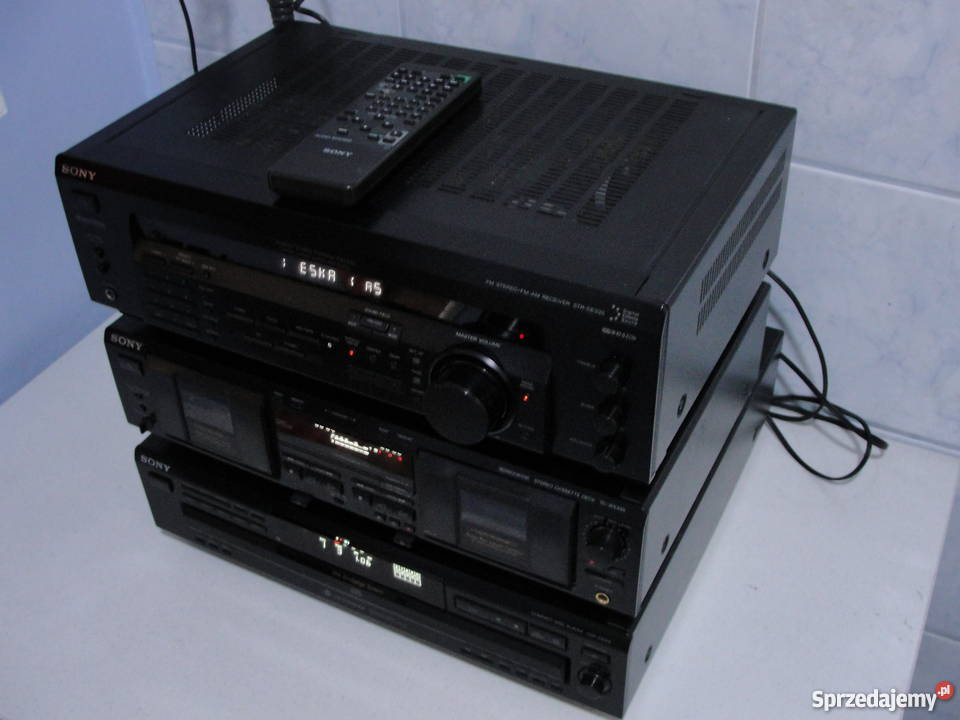 Wieża SONY - STR-DE 335, DECK TC-WE 435, CDP-CE 315 Dzierżoniów ...