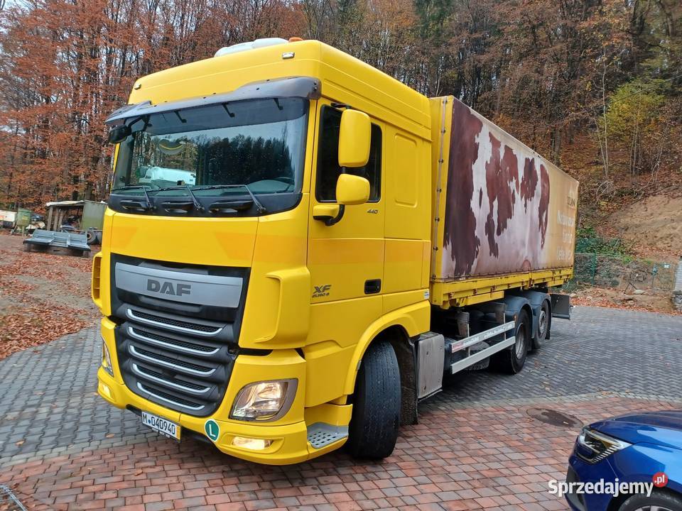 DAF XF 440 | EURO 6 | rama do zabudowy firanka autolaweta Nowy Sącz ...