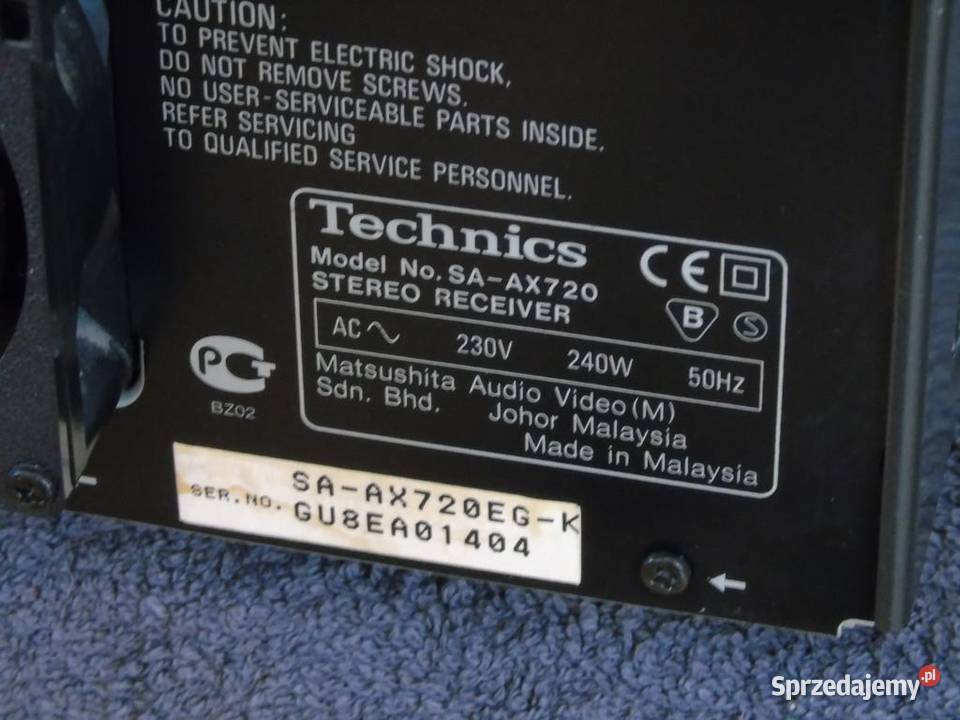 Amplituner Technics SA-AX 720 sprawny, 5X 100 wat. DOSTAWA Jasło - Sprzedajemy.pl