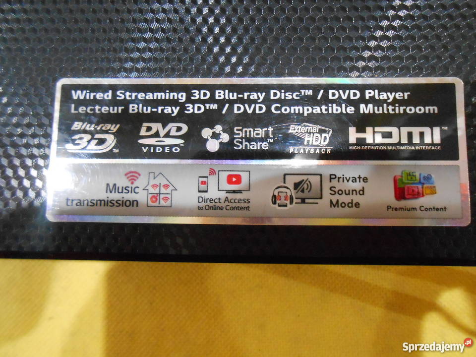 Odtwarzacz BLU-RAY LG 3D !!! Sieciowy !!! Katowice - Sprzedajemy.pl Odtwarzacz BLU-RAY LG 3D !!! Sieciowy !!! Katowice - Sprzedajemy.pl
