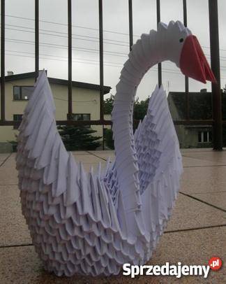 Łabędź origami modułowe, prezent, ślub NAJTANIEJ Ostrzeszów ...