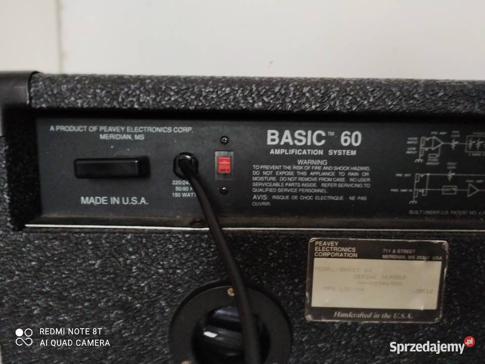 Combo basowe Peavey BASIC 60 made in USA Krasnystaw - Sprzedajemy.pl