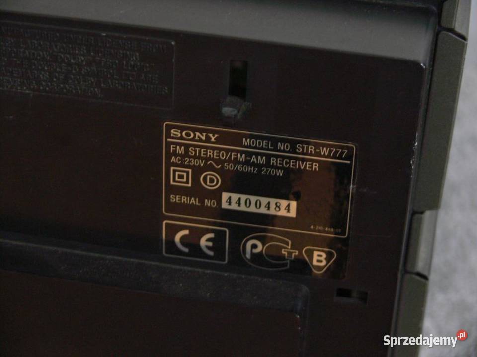 Sony STR-W777 z korektorem 270 wat. Karaoke WYSYŁKA. Kraków ...
