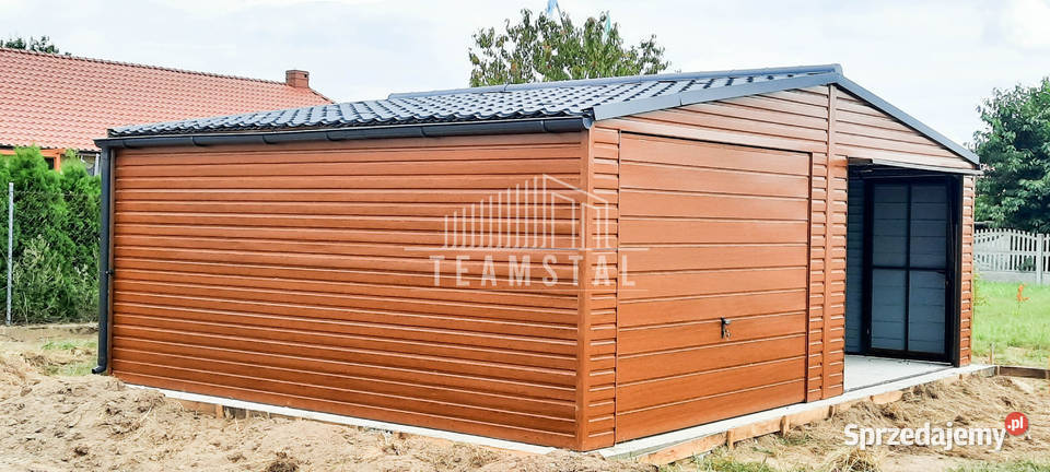 GARAŻ BLASZANY 7m x 6m poziom dwuspad 2x Brama drzwi TS254 Koszalin ... GARAŻ BLASZANY 7m x 6m poziom dwuspad 2x Brama drzwi TS254 Koszalin ...