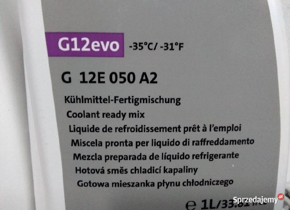 Płyn do Chłodnicy VAG G12 evo -35 Oryginalny Volkswagen OEM Radom ...