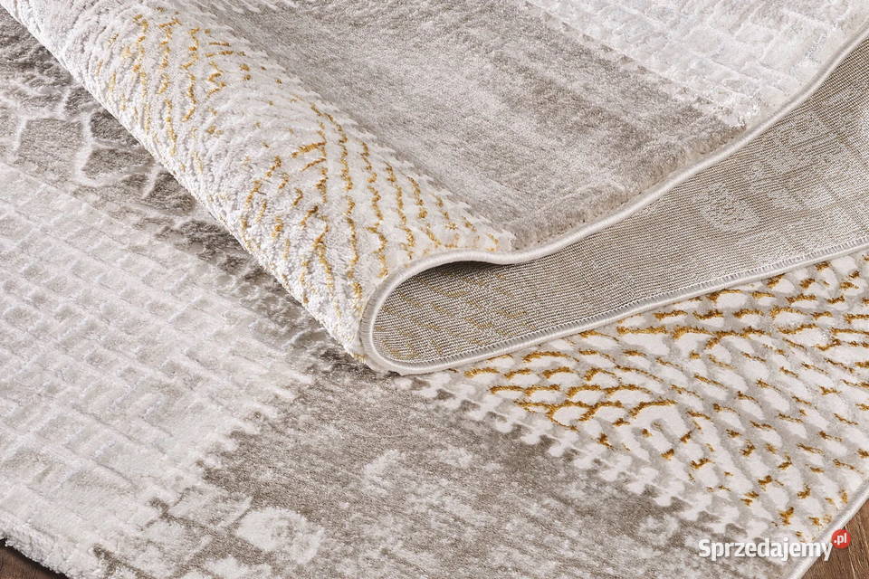 NOWOCZESNY DYWAN DO SALONU beżowy kremowy HARMONY 160x220 Katowice ...