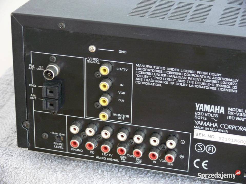 Amplituner Yamaha RX-V390 RDS mocny i sprawny. WYSYŁKA Jasło ...