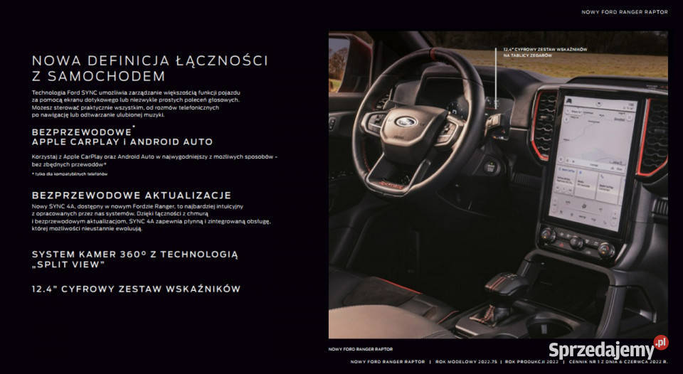 Ford Ranger Raptor Conquer Grey Raptor V6 292KM Benzyna Super Niska ...