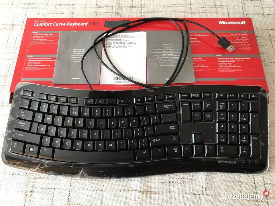 Klawiatura Microsoft Comfort Curve Keyboard 3000 Kraków - Sprzedajemy.pl