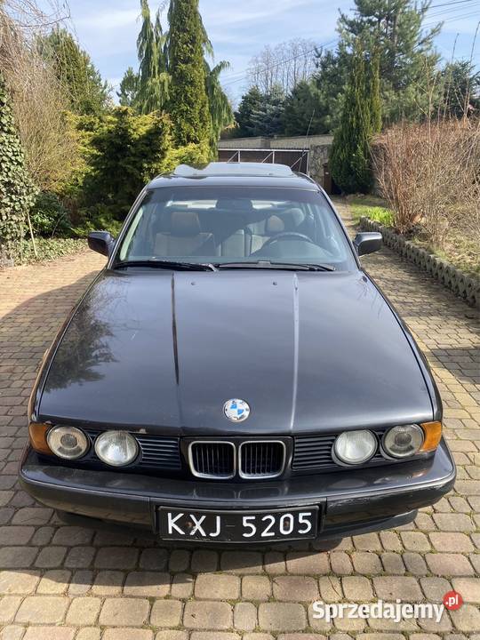 Bmw e34 525i M20B25 1988r na czarnych blachach Jaworzno - Sprzedajemy.pl