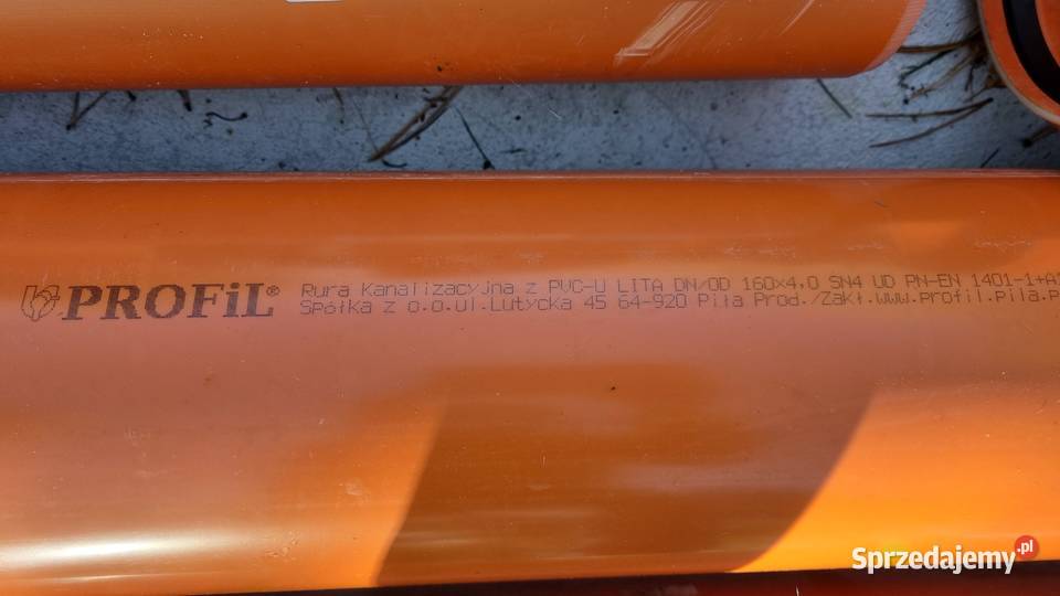 Rura Rury PCV 160 SN4 SN8 110 KANALIZACJA Daleszyce - Sprzedajemy.pl