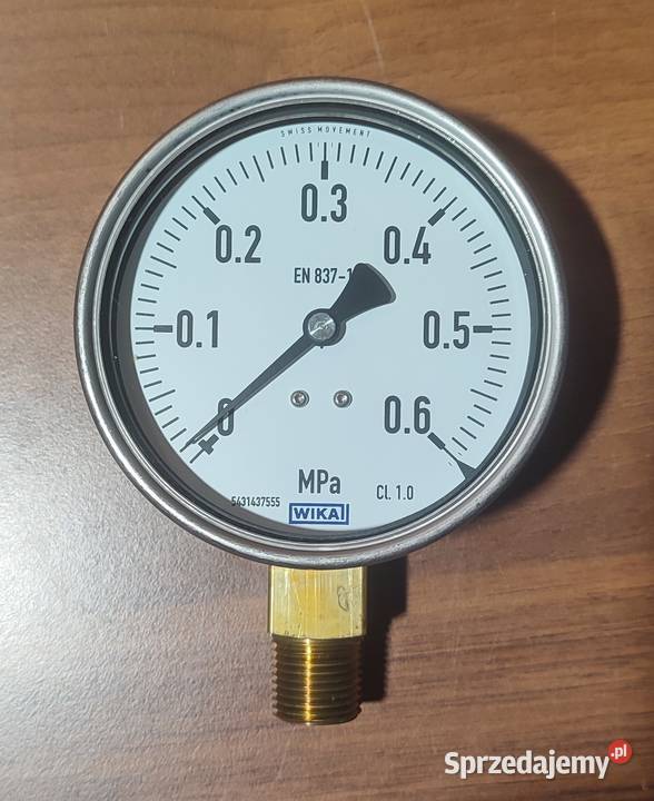 Manometr do 0 – 0,6 MPa (6 bar) ½” NPT Rybnik - Sprzedajemy.pl