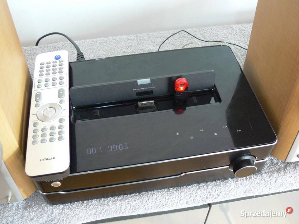 Wieża Hitachi AXM-846 pil. USB mp-3 CD RDS kolumny. WYSYŁKA Jasło ...
